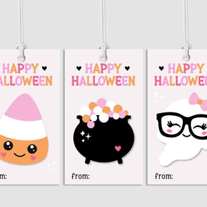 Kids Halloween Gift Tag PRINTABLE, Digital Candy Corn Party Favors ...