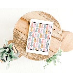 Easter Wallpapers, Cute Boho Bunny Digital Download, Girly Happy Easter ...