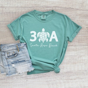 30A Florida Shirt, Sea Turtle Comfort Colors T-shirt, Emerald Coast ...