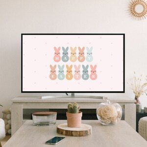 Easter Wallpapers, Cute Boho Bunny Digital Download, Girly Happy Easter ...