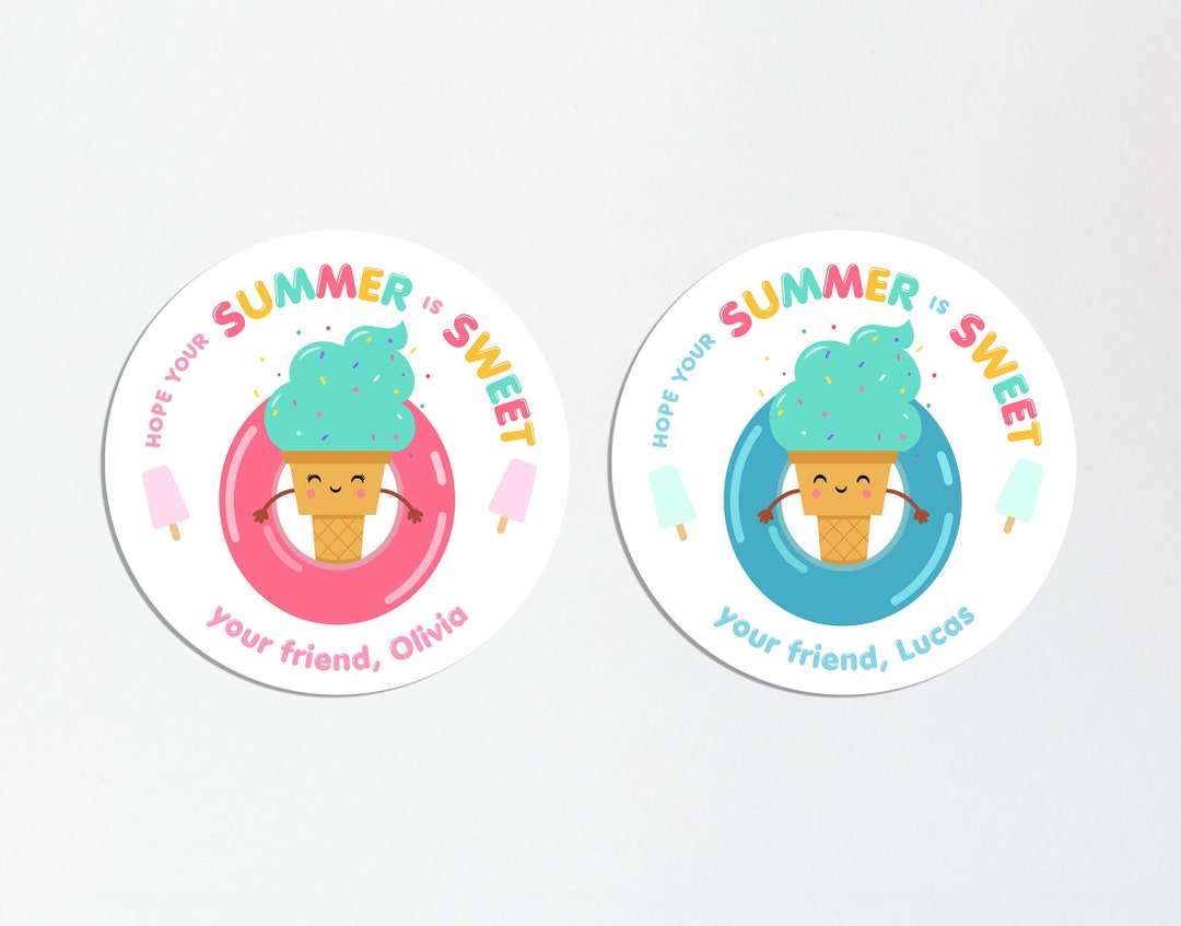 Personalized Last Day of School Labels, Custom End of Year Stickers ...