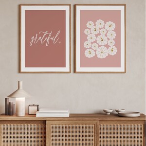 Boho Pumpkins Wall Art PRINTABLE, Neutral Fall Pumpkin Print Set, Muted ...