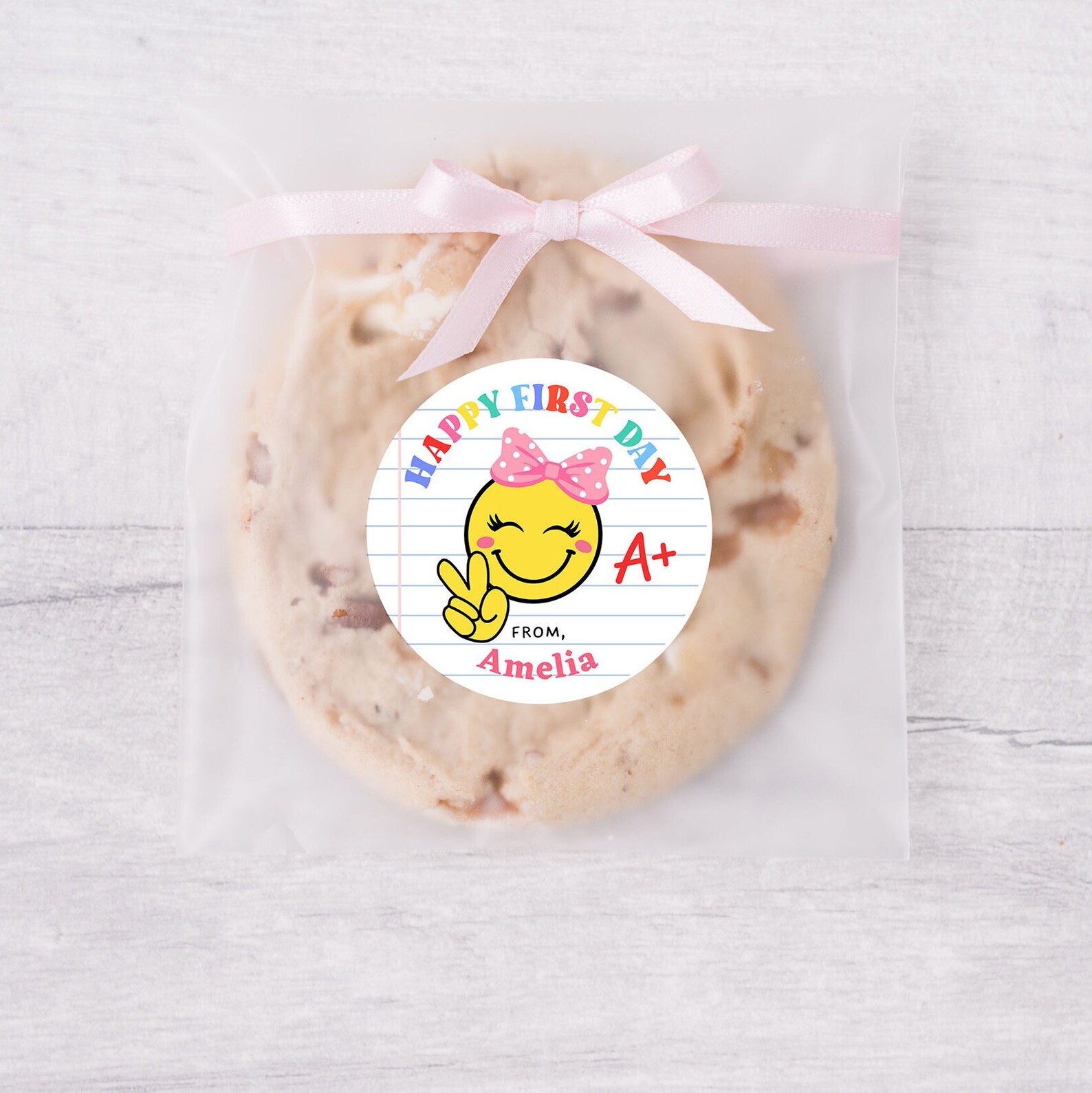Personalized Back to School Stickers, First Day of School Labels, Y2K ...