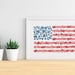 Watercolor USA Flag Print, Floral American Flag Wall Art, We the People ...