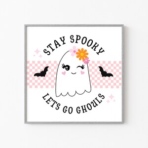 Cute Halloween PRINTABLE, Girls Room Halloween Nursery Art Print, Lets ...