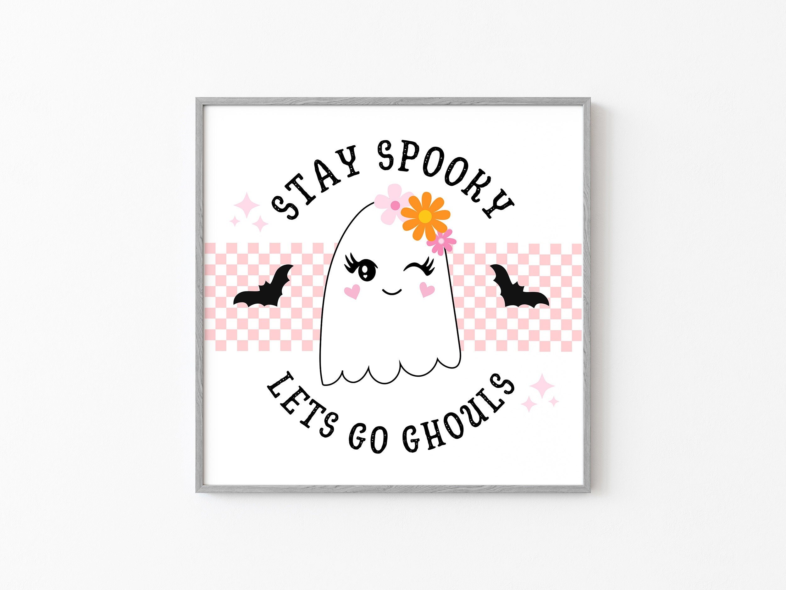 Cute Halloween PRINTABLE, Girls Room Halloween Nursery Art Print, Lets ...