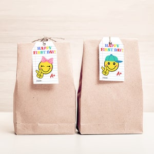 First Day of School Gift Tag PRINTABLE, Digital Back to School Favors ...