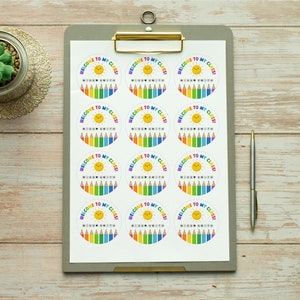 Personalized Back to School Stickers, Welcome to My Class Teacher ...