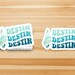 Destin Florida Vinyl Sticker, Vibrant Emerald Coast Sunshine State ...