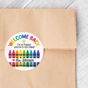 Personalized Back to School Stickers, First Day of School Labels, Kids ...