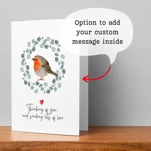 Robin Greeting Card, Thinking of You After Loss, Grief Support ...