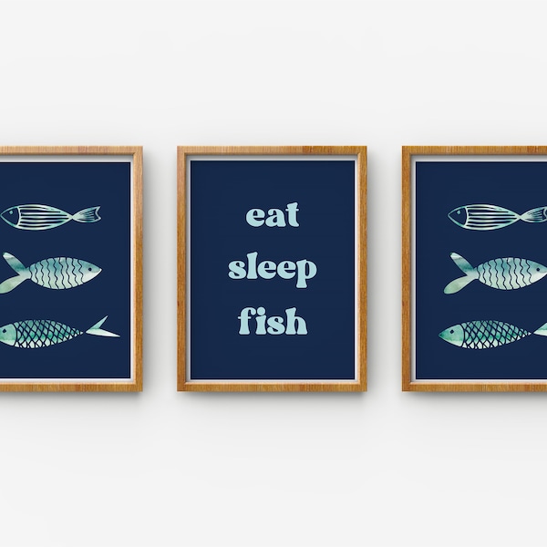 Eat Sleep Fish - Etsy
