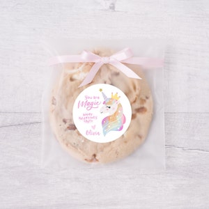 Unicorn Valentine Stickers, Personalized Kids Valentine's Day Tags ...