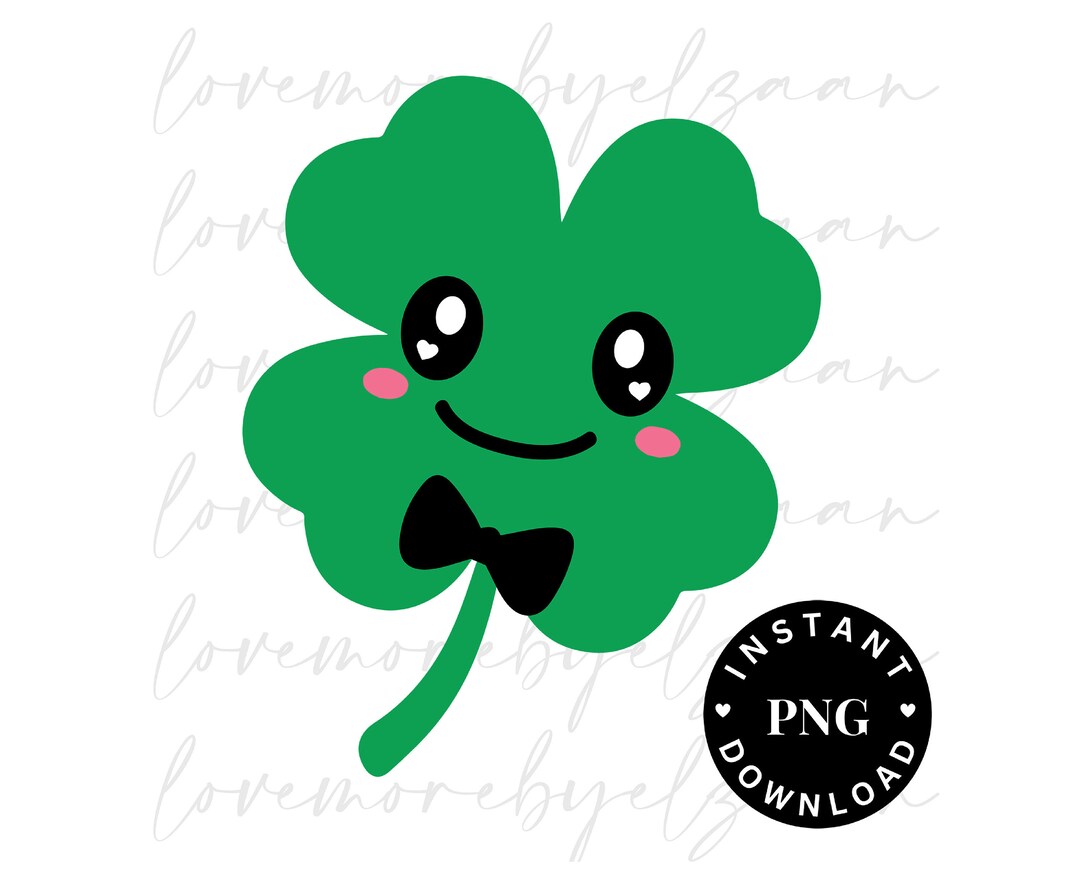 St Patrick's Day PNG, Shamrock Sublimation Design, Digital 4 Leaf ...