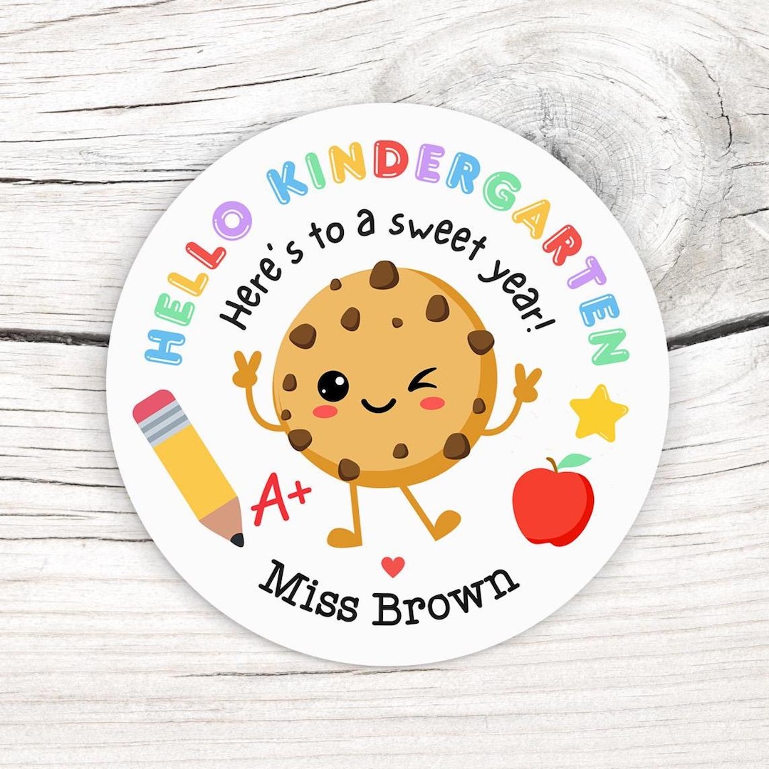 Personalized Back to School Stickers, First Day of School Labels, Kids ...