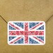 British Flag Stickers, Floral Union Jack Labels, Girly UK Flag Envelope ...