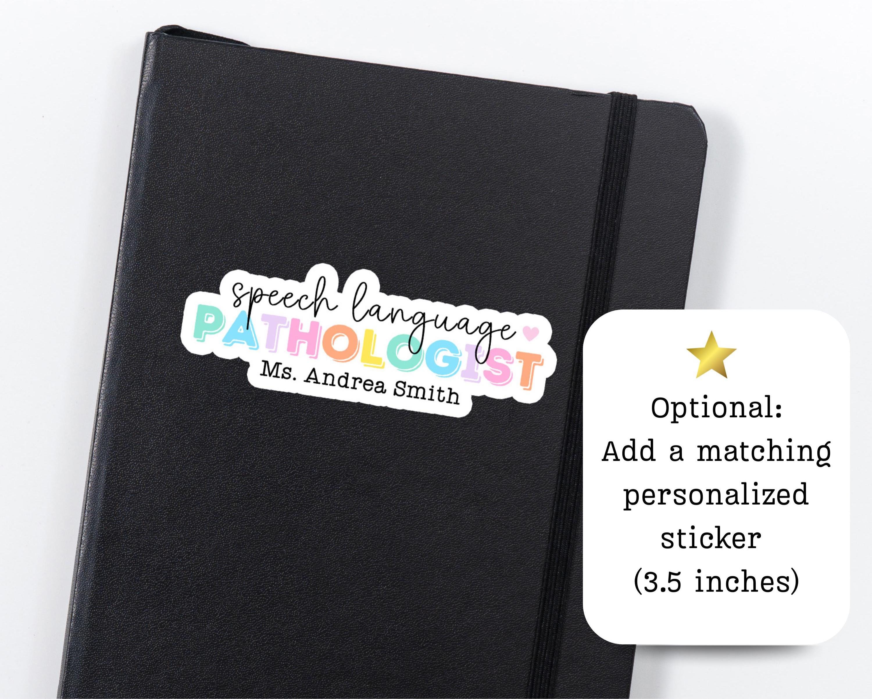 SLP Note Pad Personalized, Speech Language Pathologist Appreciation ...