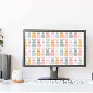 Easter Wallpapers, Cute Boho Bunny Digital Download, Girly Happy Easter ...