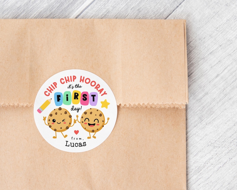 Personalized Back to School Stickers, First Day of School Labels, Kids ...