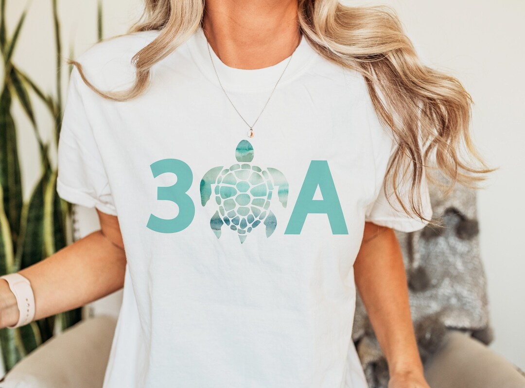 30A Shirt, Florida Comfort Colors T-shirt, Watercolor Sea Turtle ...