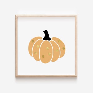 Pink Pumpkin Wall Art PRINTABLE, Cute Pumpkin Nursery Digital Print Set ...