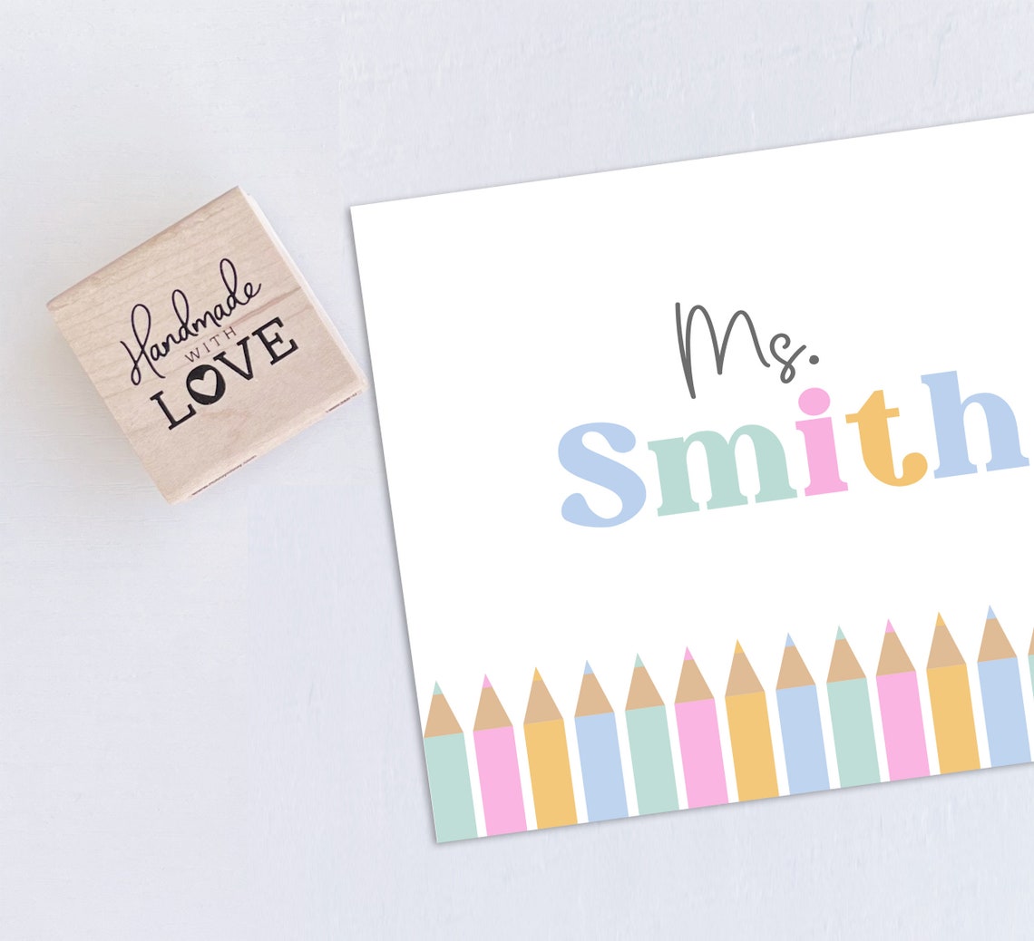 Teacher Name Sign PRINTABLE, Custom Welcome to Class Digital Print ...