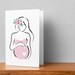 Handmade Mother's Day Card, Pregnancy Congratulations Card for Girl ...