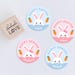 Personalized Easter Bunny Stickers, Happy Spring Labels for Treat Bags ...