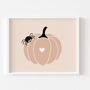 Boho Halloween Nursery Wall Art PRINTABLE, Cute Girls Room Halloween ...