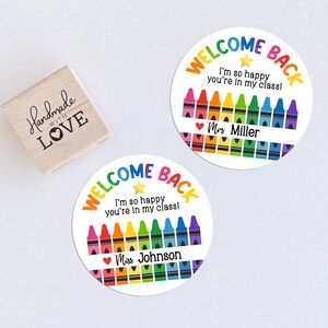 Personalized Back to School Stickers, First Day of School Labels, Kids ...
