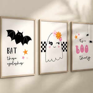 Halloween Nursery Wall Art PRINTABLE, Cute Girls Room Halloween Print ...