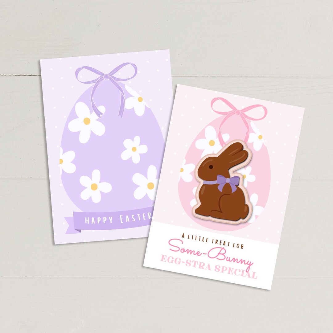 PRINTABLE Easter Cookie Cards, Mini 3.5 X 5 Cookie Card Backers ...