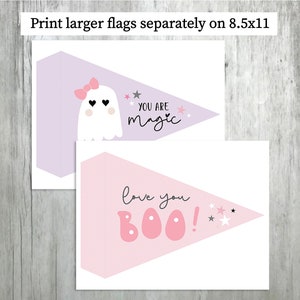 Pastel Halloween Pennant Flags PRINTABLE, Spooky Magic Girl Halloween ...