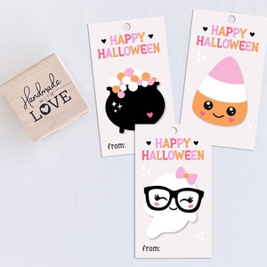 Kids Halloween Gift Tag PRINTABLE, Digital Candy Corn Party Favors ...