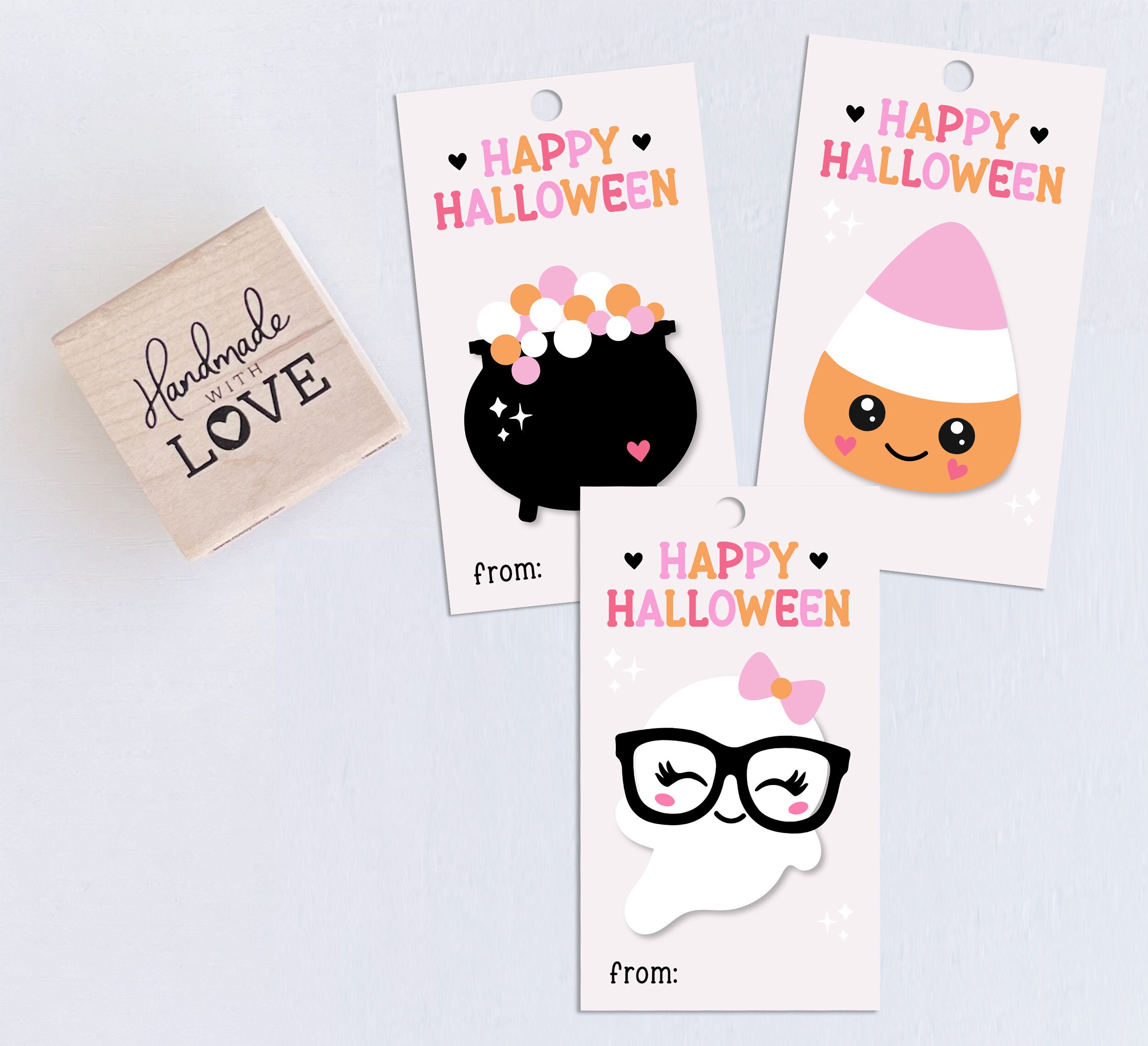 Kids Halloween Gift Tag PRINTABLE, Digital Candy Corn Party Favors ...