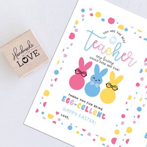 PRINTABLE Easter Gift Card Holder for Teacher, Happy Easter Kids DIY ...