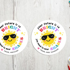 Personalized End of School Year Stickers, Custom Teacher Labels for ...