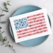 USA Flag Greeting Card Pack, Set of Blank American Flag 5x7 Note Cards ...