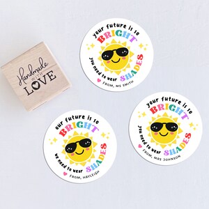 Personalized End of School Year Stickers, Custom Teacher Labels for ...