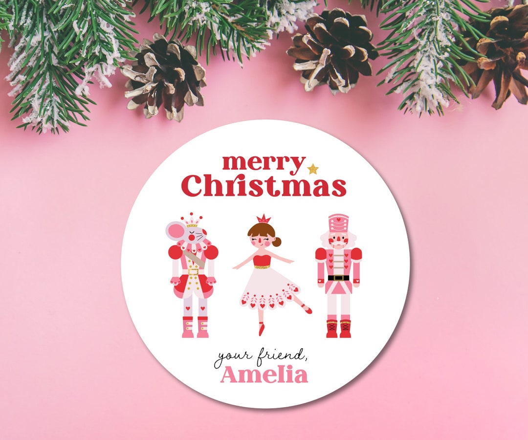 Personalized Christmas Stickers, Nutcracker Holiday Labels, Kids ...