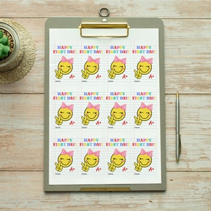 First Day of School Gift Tag PRINTABLE, Digital Back to School Favors ...