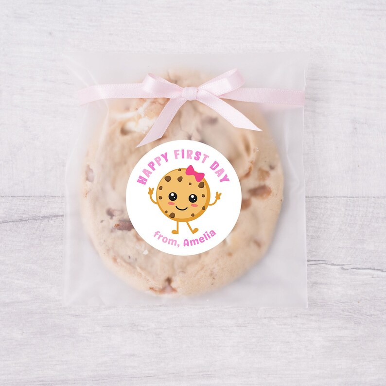 Custom First Day of School Stickers, Personalized Back to School Labels ...