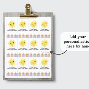 Back to School Gift Tag PRINTABLE, Welcome Back Teacher Class Gifts ...