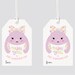 Bunny Gift Tag PRINTABLE, Thank You for Hopping by Party Favors, Cute ...