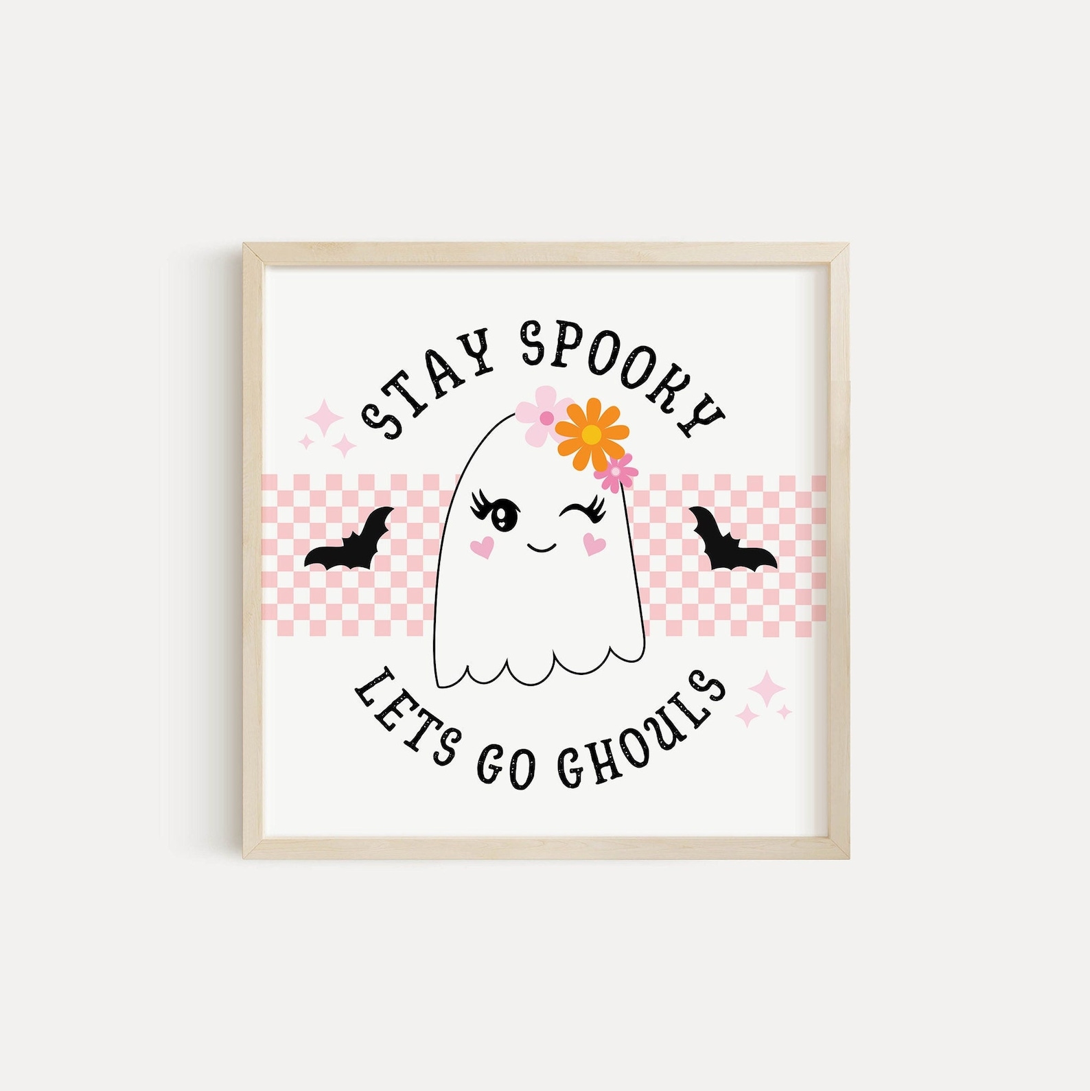 Cute Halloween PRINTABLE, Girls Room Halloween Nursery Art Print, Lets ...