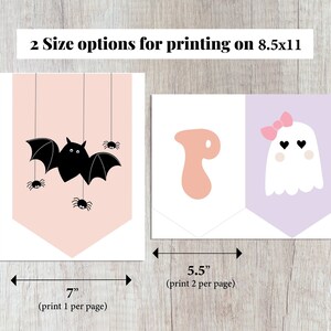Pastel Halloween Banner PRINTABLE, Spooky Girl Halloween Birthday, Cute ...