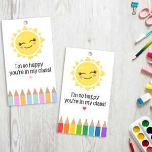 Back to School Gift Tag PRINTABLE, Welcome Back Teacher Class Gifts ...