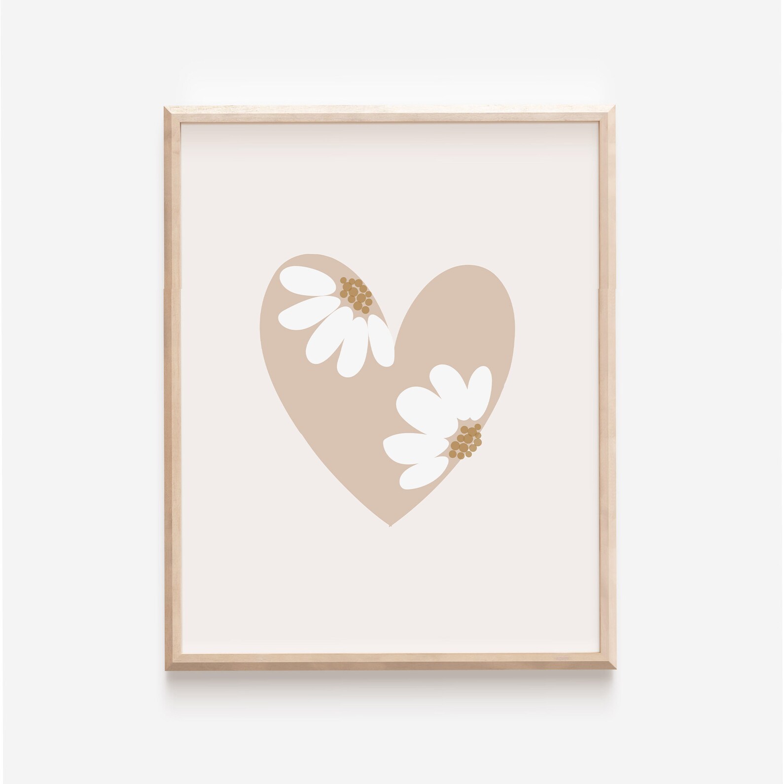 Neutral Daisy Nursery Wall Art, Dream Big Little One Modern Daisy Decor ...