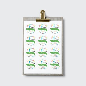 Personalized End of Year Stickers, Cute Alligator See Ya Later, Summer ...