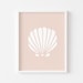 Blush Coastal Nursery Wall Art PRINTABLE Pink Seashell Girls - Etsy